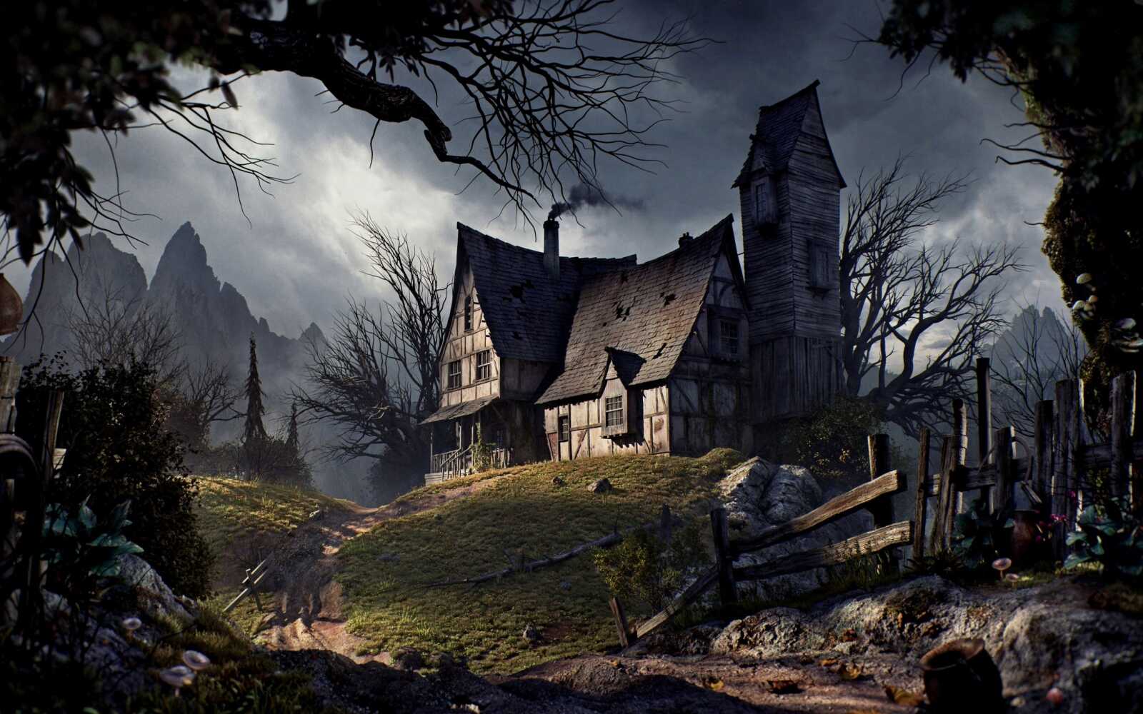 Haunted House Wallpapers (31 images) - WallpaperCat
