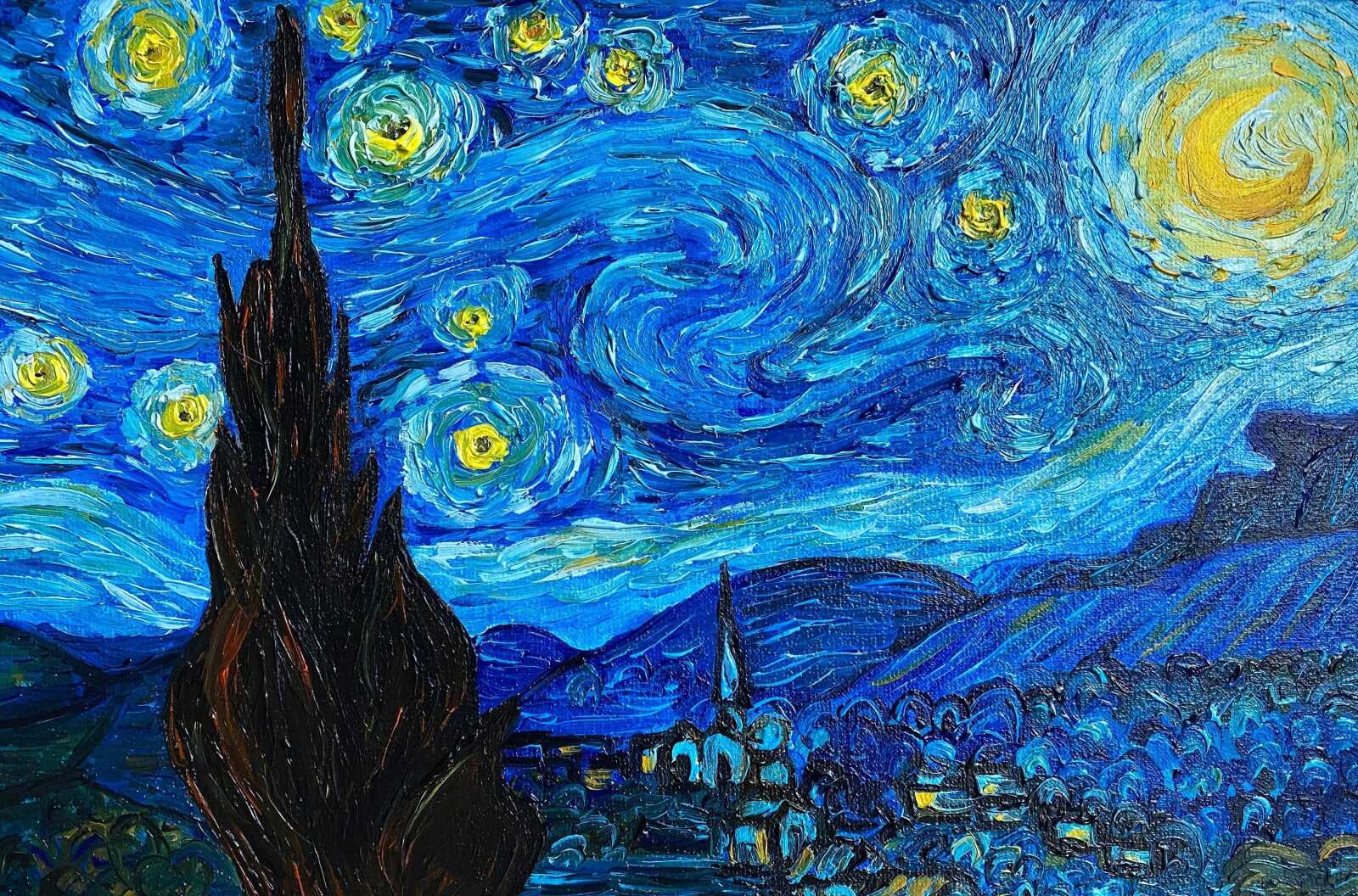 The Starry Night (Vincent van Gogh) Wallpapers (13 images) - WallpaperCat