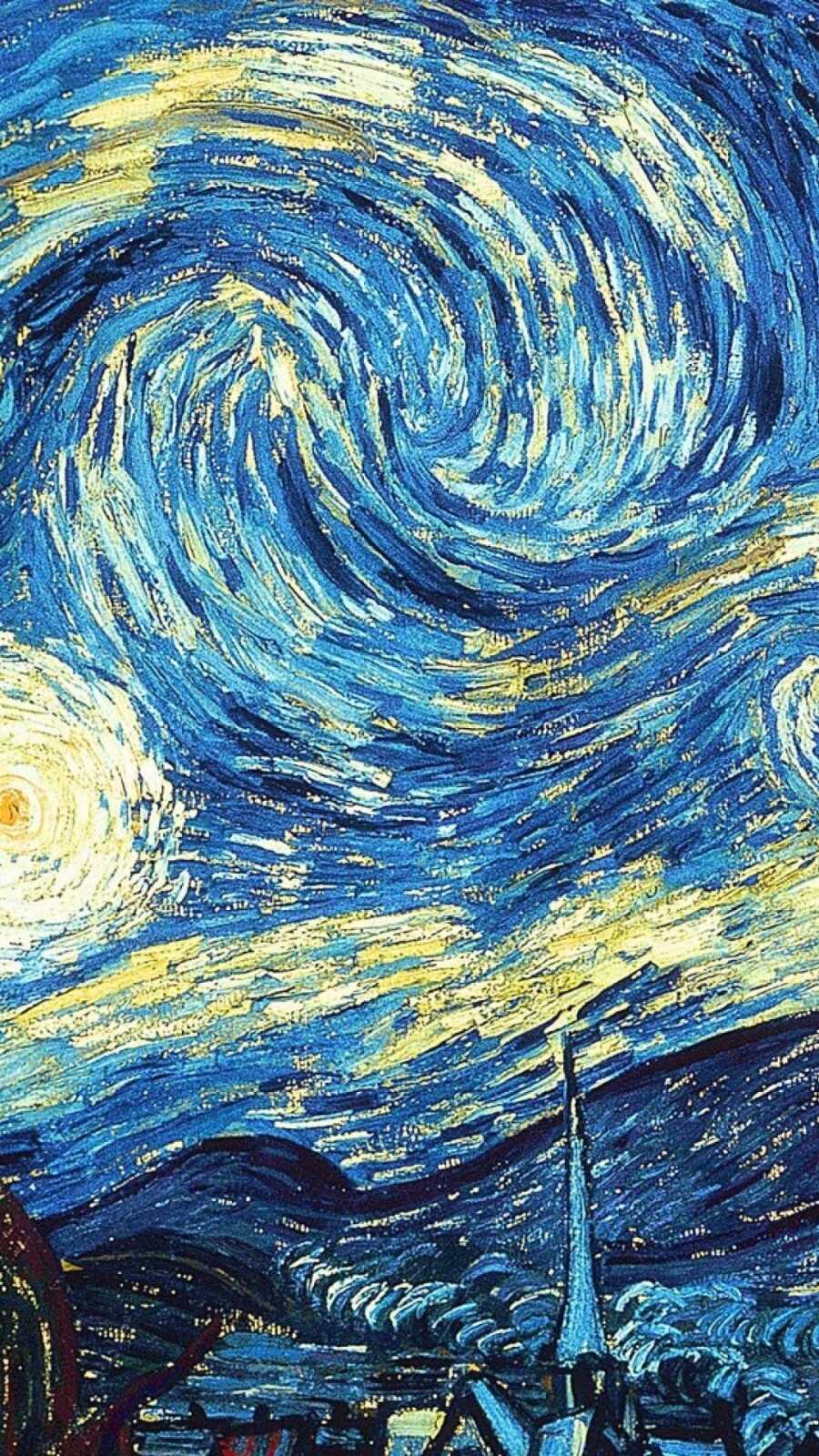 The Starry Night (Vincent van Gogh) Wallpapers (13 images) - WallpaperCat
