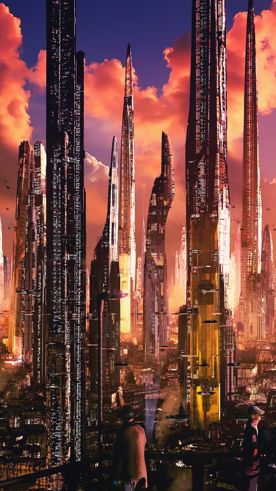 Futuristic City Skyline Wallpapers 31 Images Wallpapercat 7647