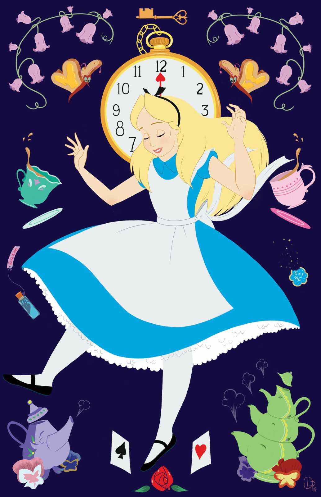 Alice In Wonderland (Cartoon) Wallpapers (20 images) - WallpaperCat